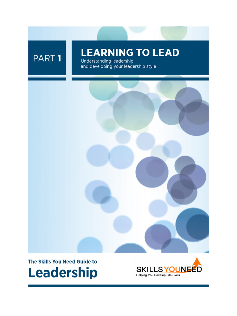 1 Learning To Lead (1) | PDF | Leadership | Cognition