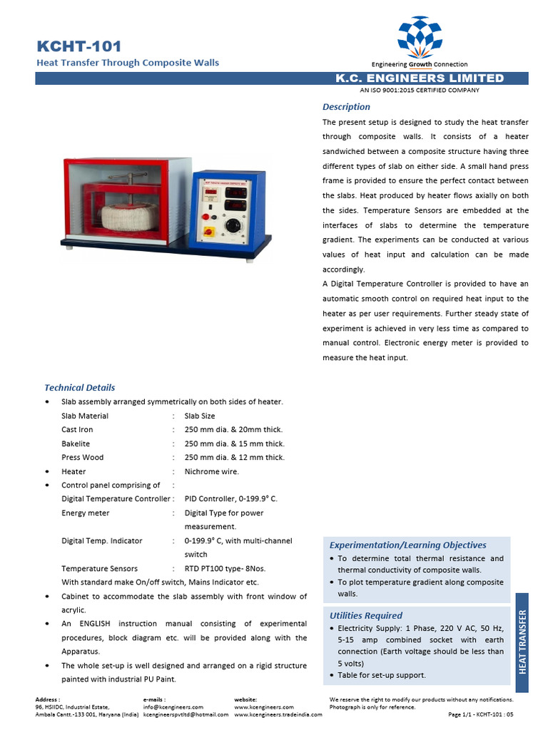KCHT-101 Composite - Wall With PID | PDF | Mains Electricity | Heat ...