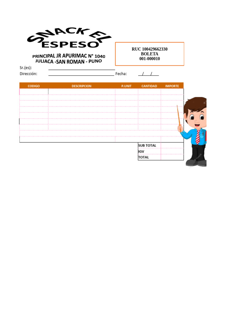 Boleta de Venta Detallada | PDF