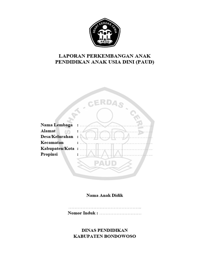 Laporan Perkembangan PAUD Anak | PDF | Olahraga & Rekreasi