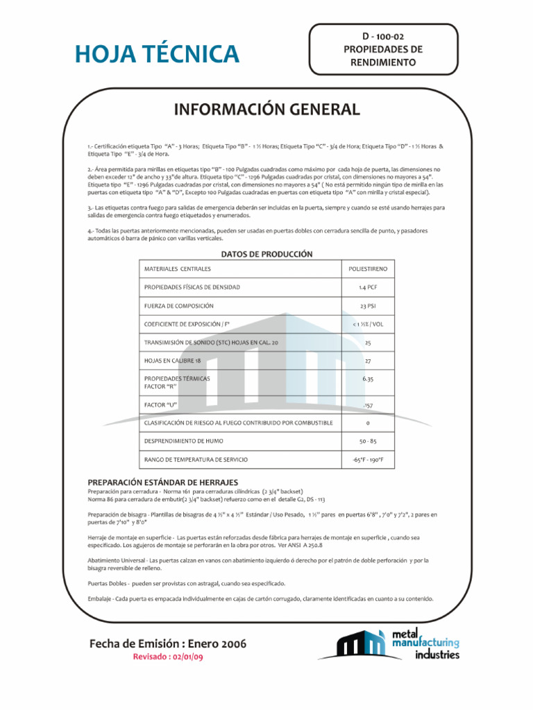 Ficha Tecnica Mmi | PDF