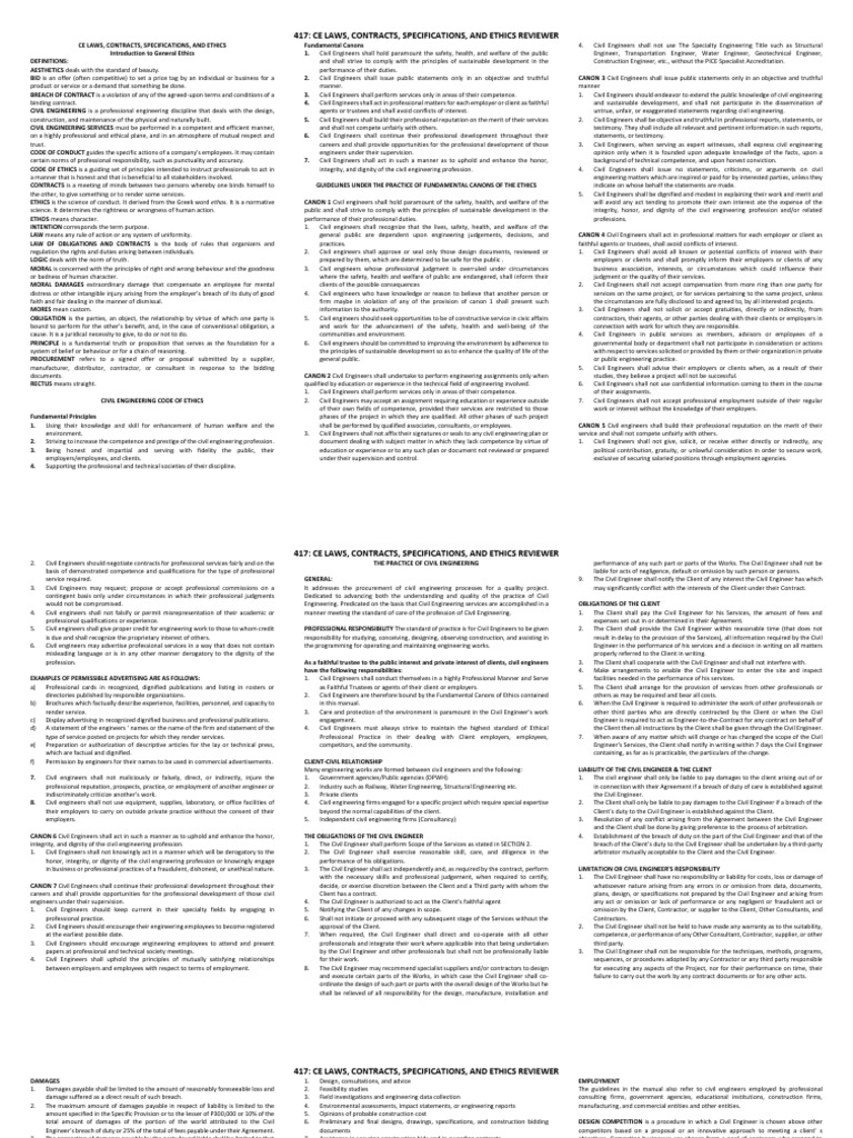 Ce Laws QS Hydro Reviewer | PDF | Employment | Real Estate Appraisal