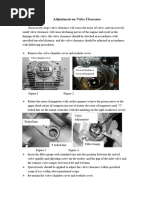 Tappet Clearance: Checking & Adjusting Guide | PDF