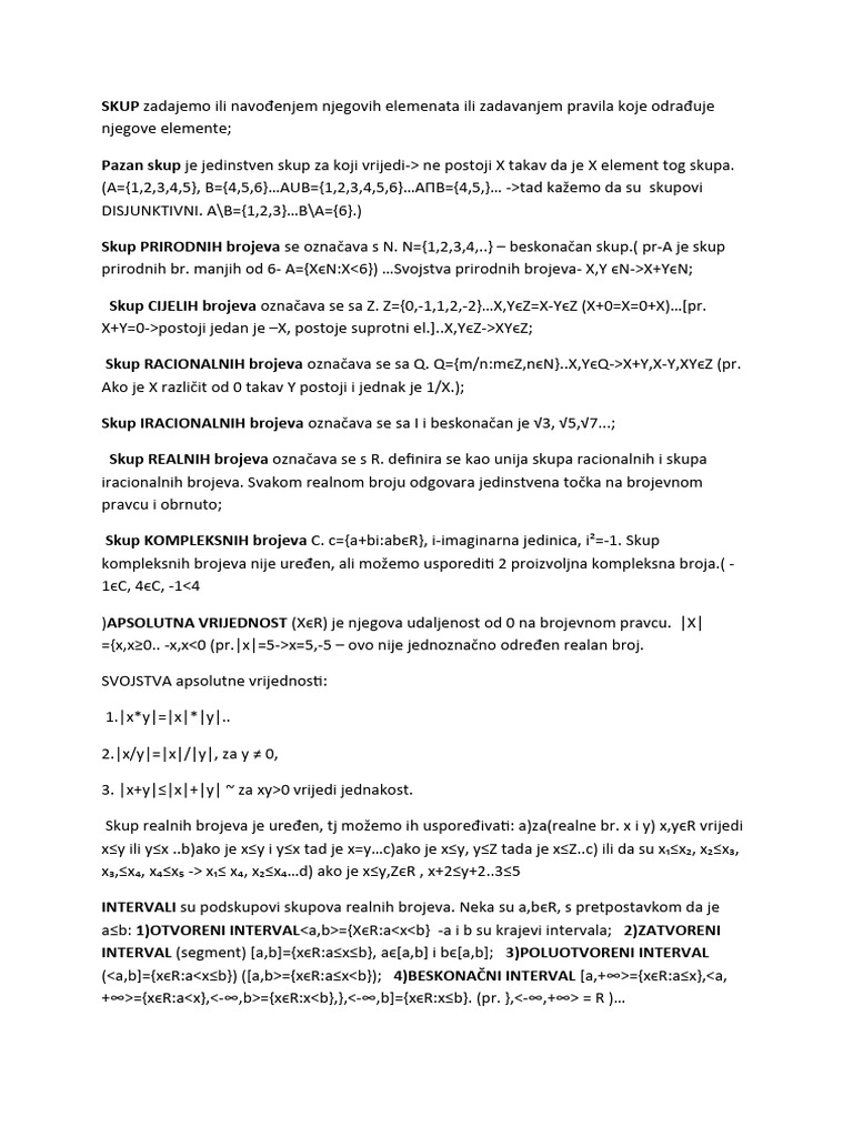 Matematika Teorija | PDF