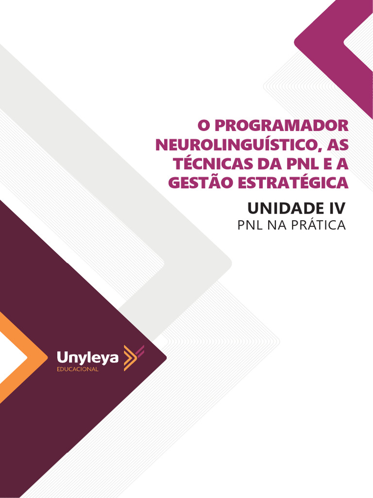 PNL Na Prática. Unidade4. Disc.1 | PDF | Experiência | Pensamento