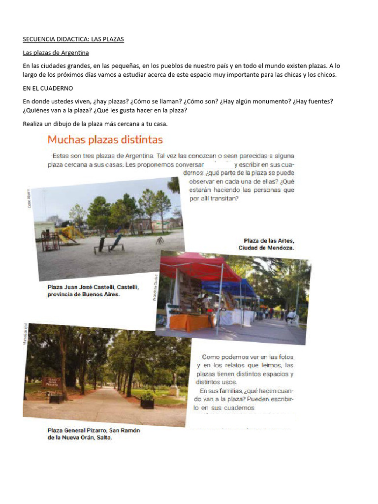 Secuencia Plazas | PDF