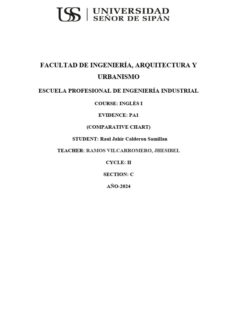 Calderón Samillan PA1 INGLES | PDF | Dictionary | Lexicology