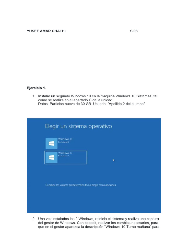 Amar Chalhi Yusef SI03 Tarea | PDF | Archivo de computadora | Directorio (Computación)