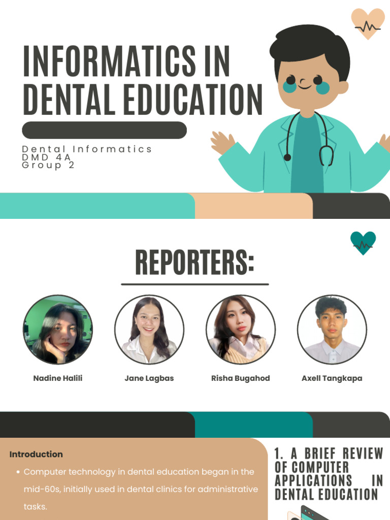 Dental Informatics Education | PDF | Dentistry | Health Informatics