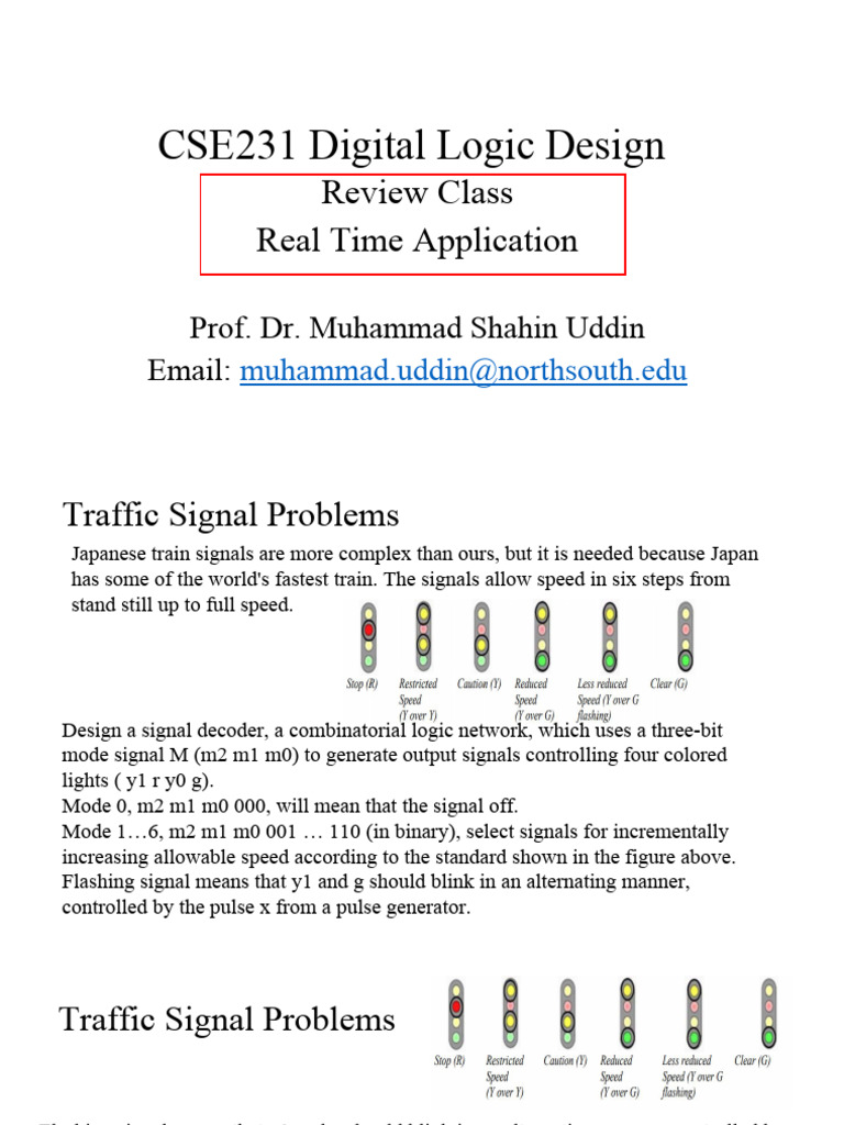 Cse 231 | PDF | Logic Gate | Traffic Light