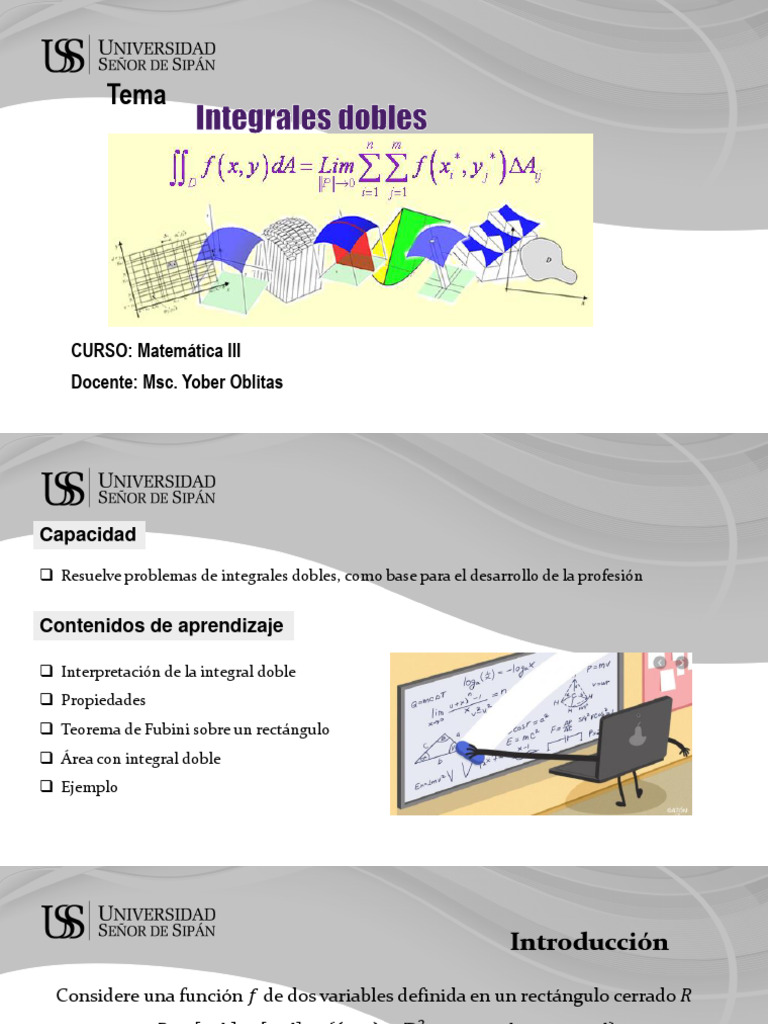 Clase 03 - Integrales Dobles | PDF | Integral | Análisis