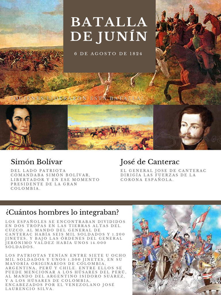 Resumen de la Batalla de Junín | PDF | Militar | Conflictos
