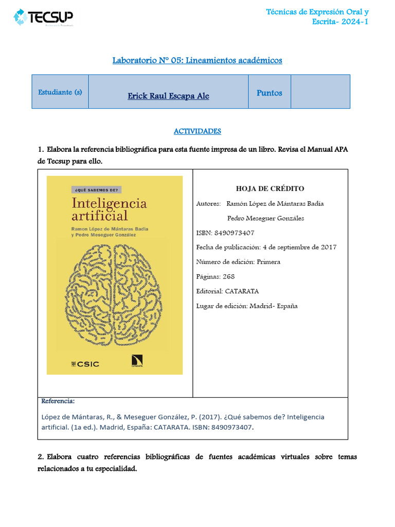 Glab S05 Aleón 2024 01 - 1929554570 | PDF | Estilo apa