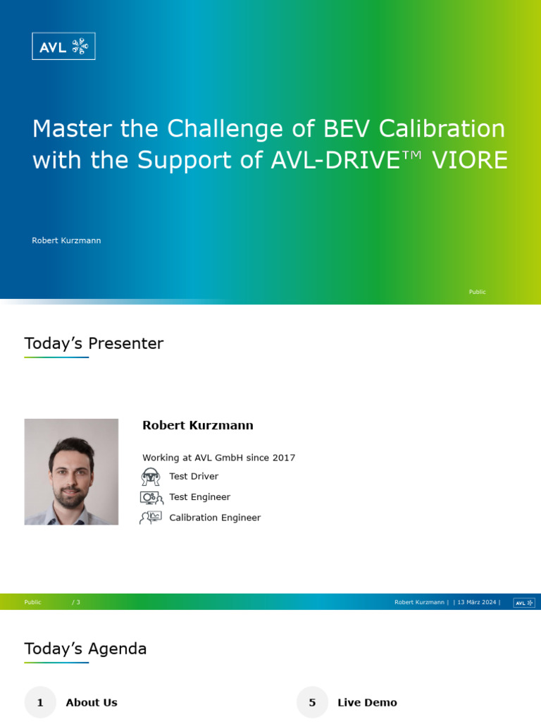 Master The Challenge of BEV Calibration With The Support of AVL DRIVE VIORE | PDF | Calibration ...