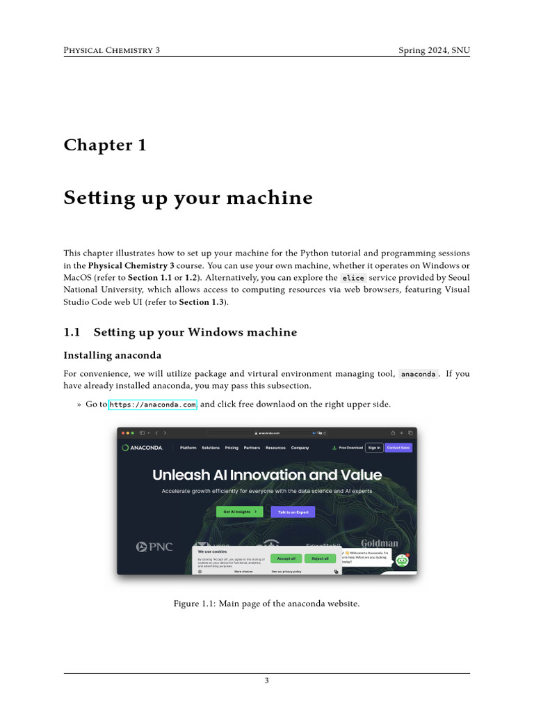 Setting Up Python for Physical Chemistry | PDF | Python (Programming Language) | Computer ...