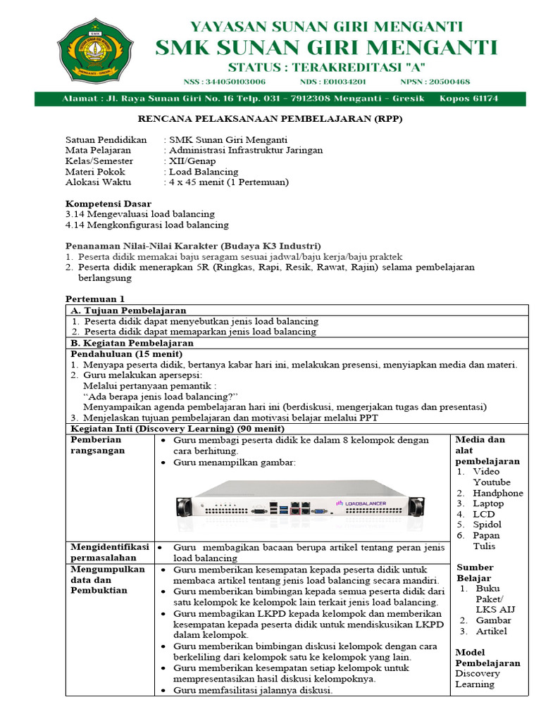 14.3 Xii RPP Load Balancing | PDF