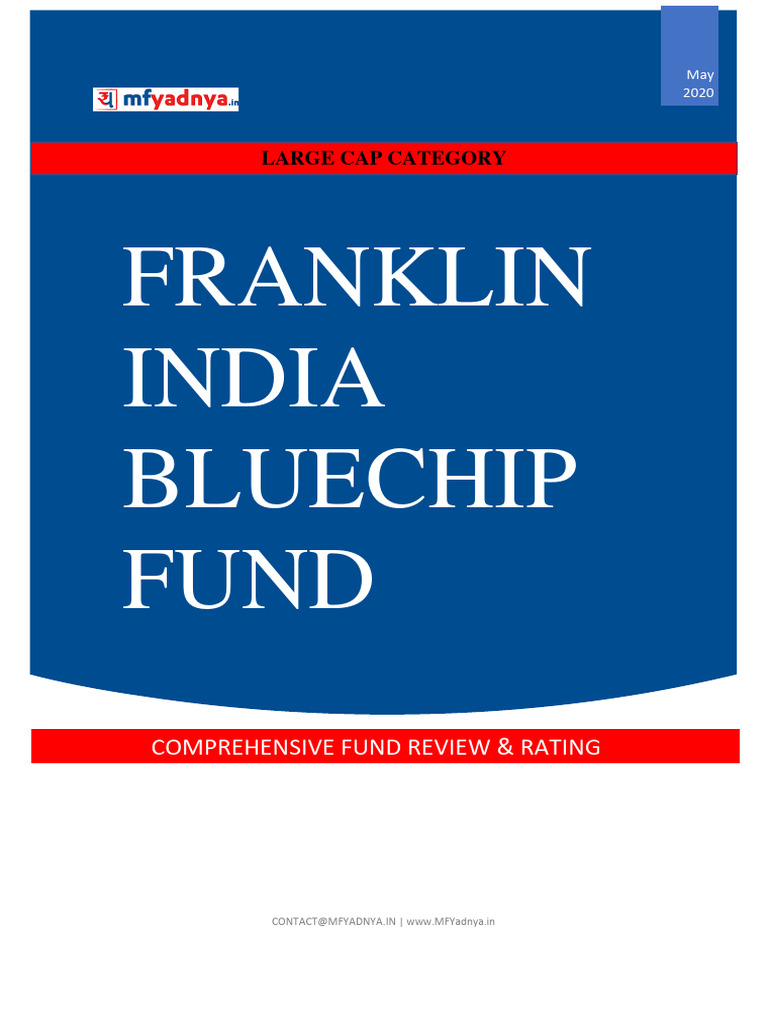 Franklin India Bluechip Fund Large Cap Category | PDF | Beta (Finance ...