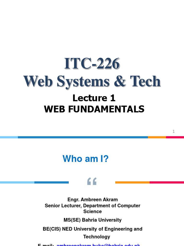 Lecture 01 Web Fundamentals 19022024 040528pm Download Free Pdf Internet Protocol Suite 