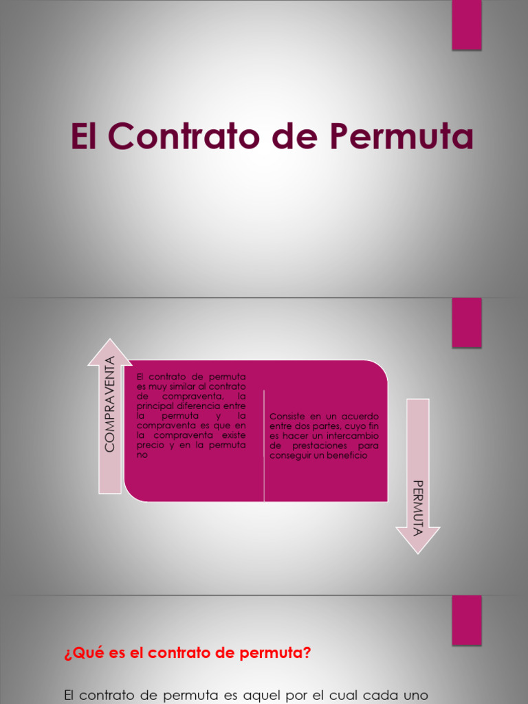 Contrato de Permuta | Descargar gratis PDF | Derecho civil (sistema ...