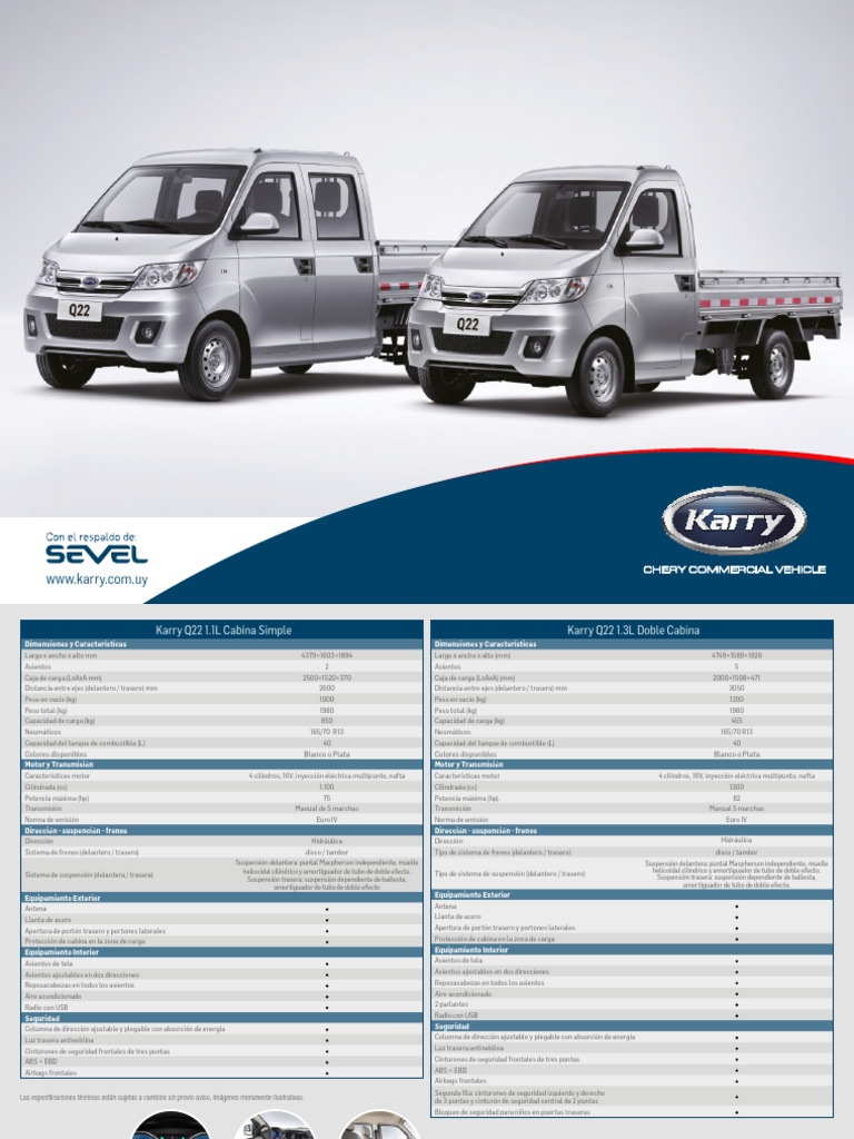 Ficha Karry Pick Up Min | PDF | Inyección de combustible | Tecnología ...