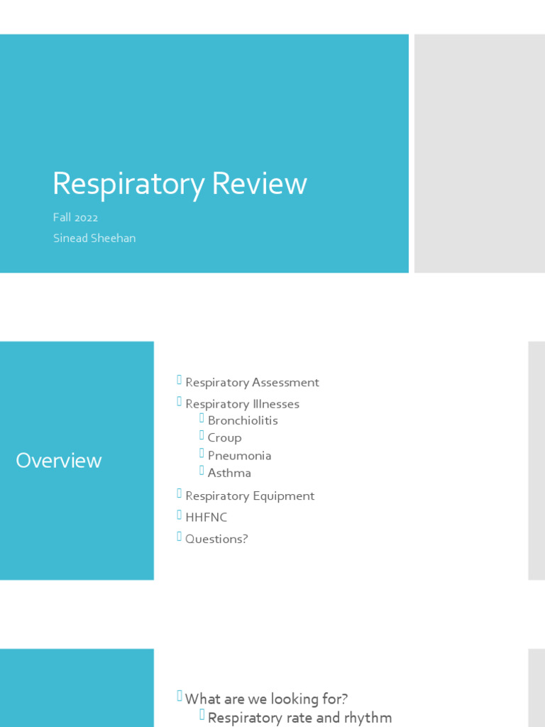 Respiratory Review - 2022 | PDF | Pneumonia | Asthma
