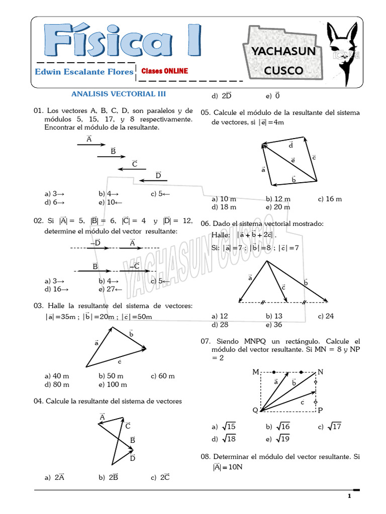 Analisis Vectorial Iii | PDF | Vector Euclidiano | Mecanica clasica