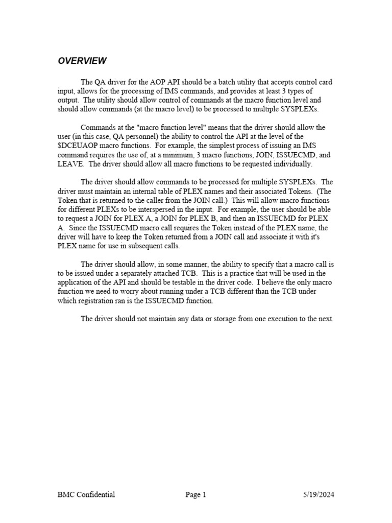 Ims Command Api Qa Driver Specs Pdf Macro Computer Science Computer Engineering 0405