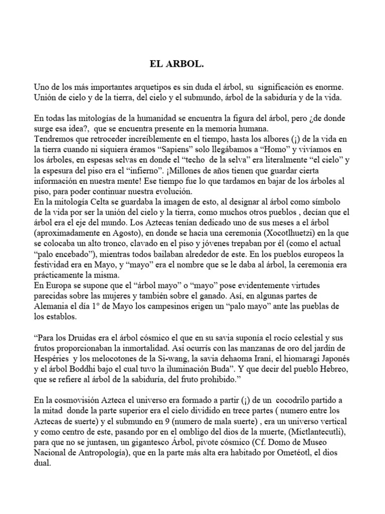 El Arbol | PDF | Osiris | Dioniso