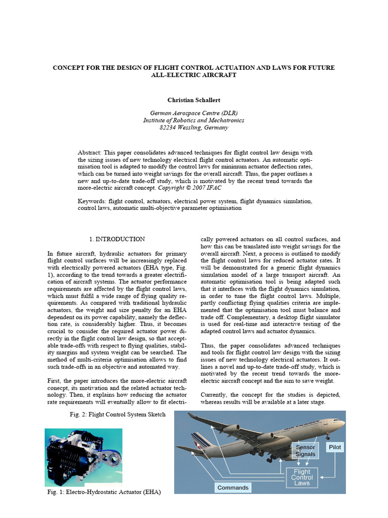 Flightcontrolactuatiom | PDF | Aircraft Flight Control System | Actuator