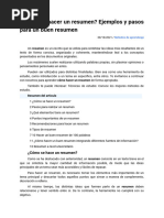 Cómo Hacer Un Resumen en Word - Resumen Automático en Word | PDF