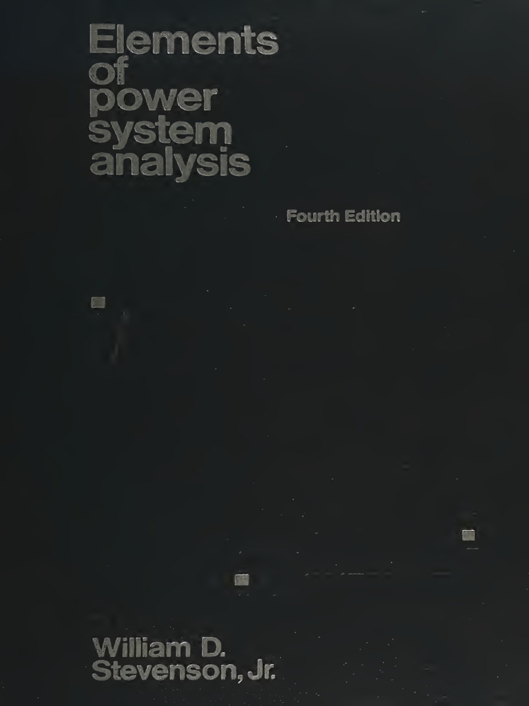 01 Elements of Power System Analysis Stevenson 1 | PDF | Alternating ...