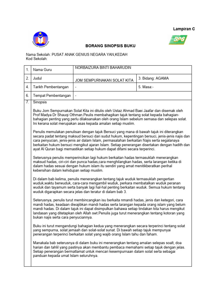 Jom Sempurnakan Solat Kita | PDF