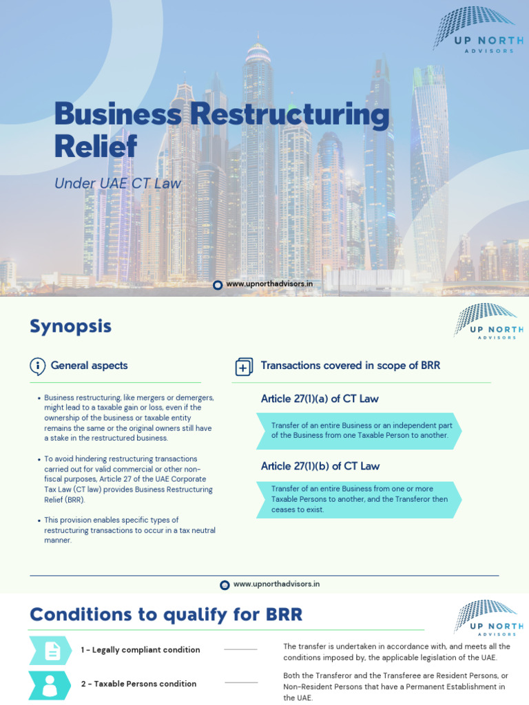 UAE Business Restructuring Relief Guide | PDF | Business | Book Value