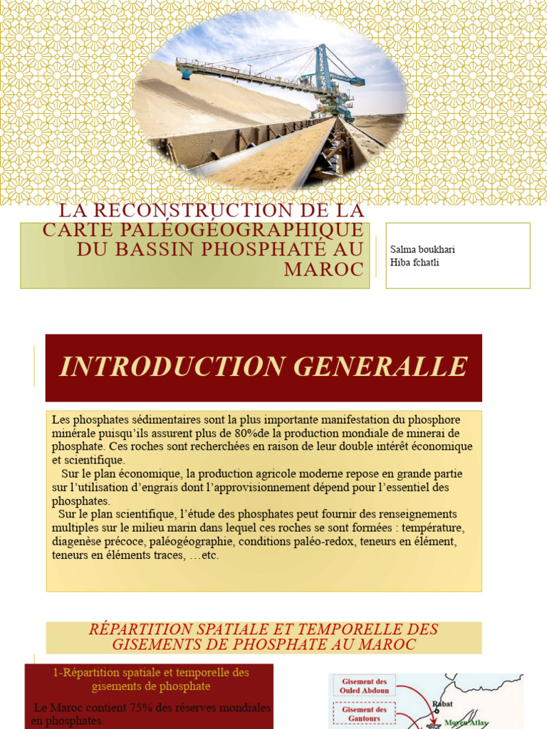 Paléogéographie des phosphates au Maroc | PDF | Phosphate | Mer