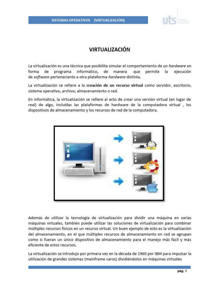 8 Virtualización | PDF | Virtualización | Máquina virtual