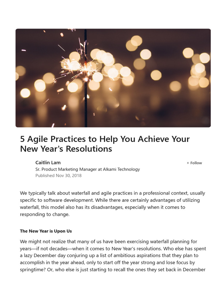 reading comprehension agile resolutions | PDF | Agile Software Development