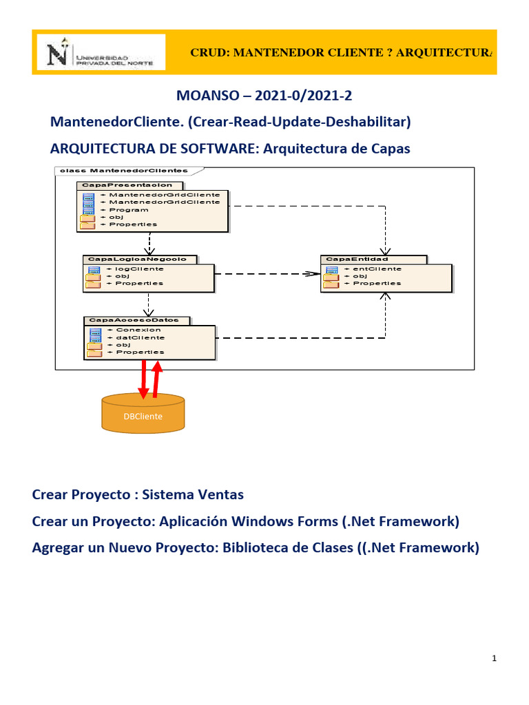 Mantenedor Cliente - Moanso 2023-1 | PDF | Software Development | Computer Science