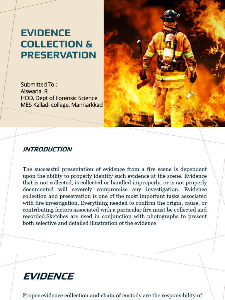 Fire Evidence Handling Guide | PDF | Flooring | Digital Forensics