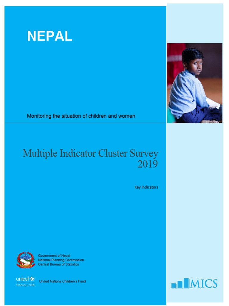Bnepal MICS 2019 Key Indicators | PDF | Public Health