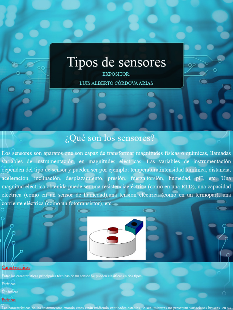 Tipos de Sensores | PDF | Sensor | Metrología