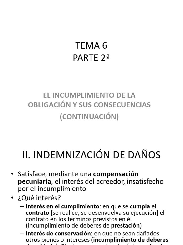 Tema 6 2 Parte - 1 | PDF | Daños y perjuicios | Intención (Derecho Penal)