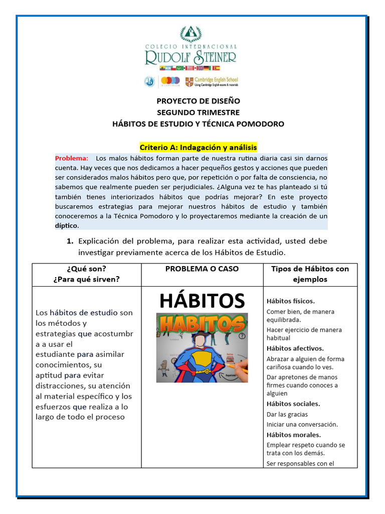 Mejora Hábitos de Estudio con Pomodoro | PDF