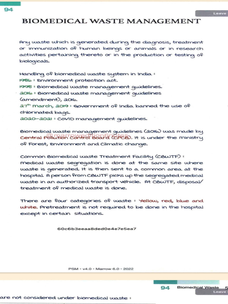 Biomedical Waste Management | PDF | Waste | Syringe