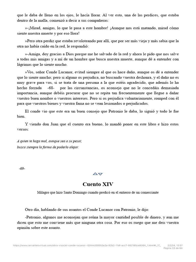 Consejos de Patronio al Conde Lucanor | PDF | Religión y espiritualidad
