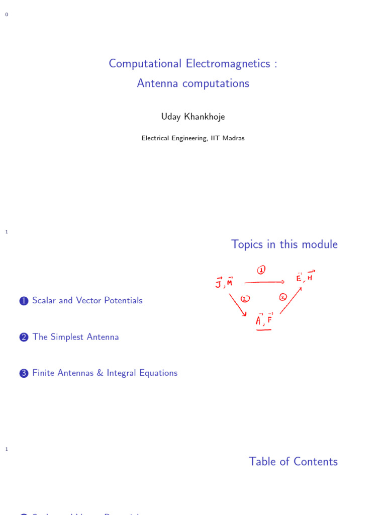 Antennas Computations | PDF | Antenna (Radio) | Computational Electromagnetics