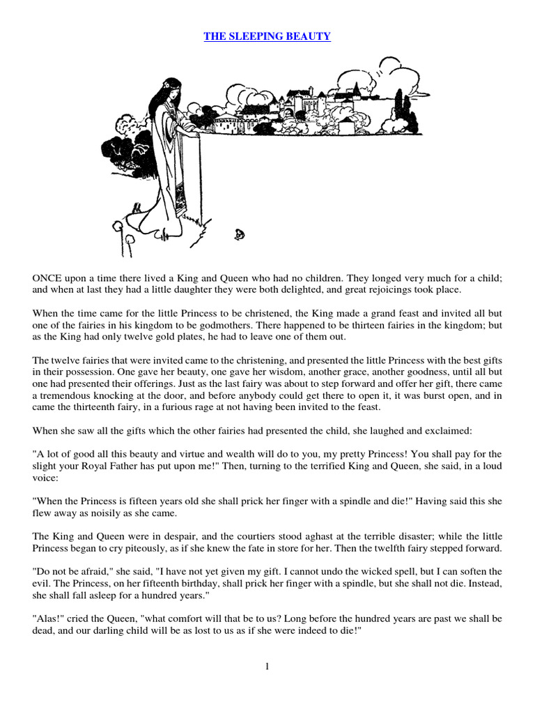 The Sleeping Beauty | PDF | Sleeping Beauty | Fairy Tales