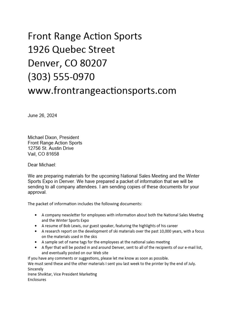 Mbaxa Word Intro Cap1 National Sales Meeting | PDF | Ski | Individual Sports