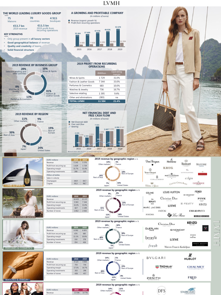 LVMH 2020 Snapshot | PDF | Luxury Goods | Revenue