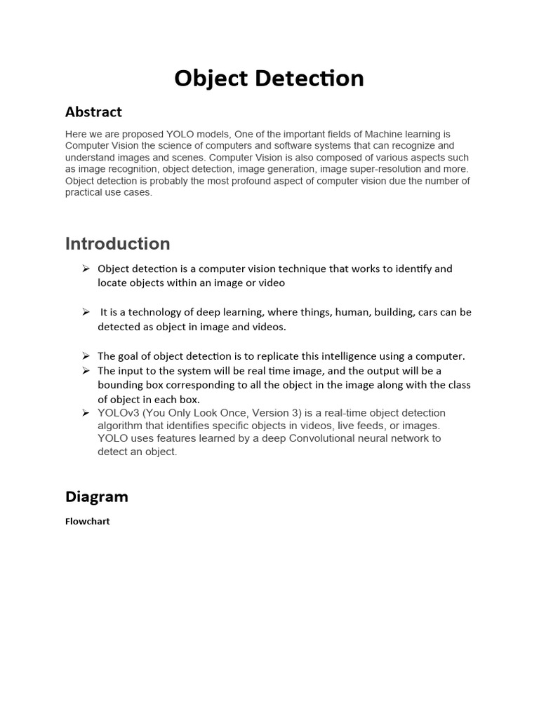Object Detection Research Paper | PDF | Computer Vision | Artificial Intelligence