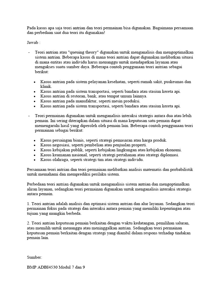 Diskusi 7 Riset Oprasi | PDF